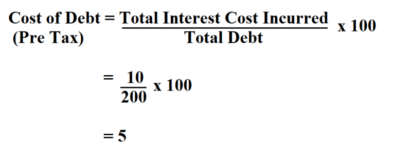 How To Calculate Cost Of Debt 