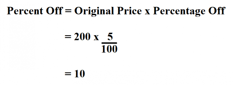 How to Calculate Percent Off.
