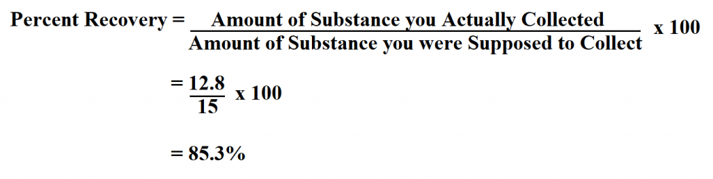 How To Calculate Percent Recovery 