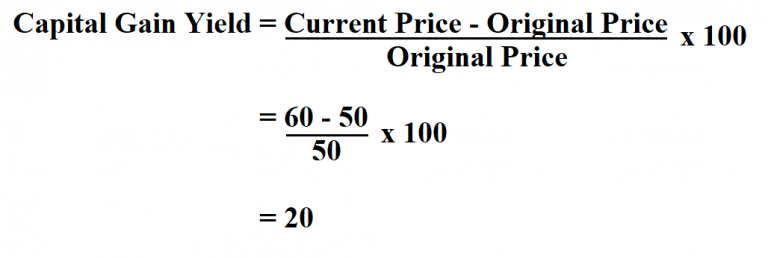 How To Calculate Capital Gains Yield 