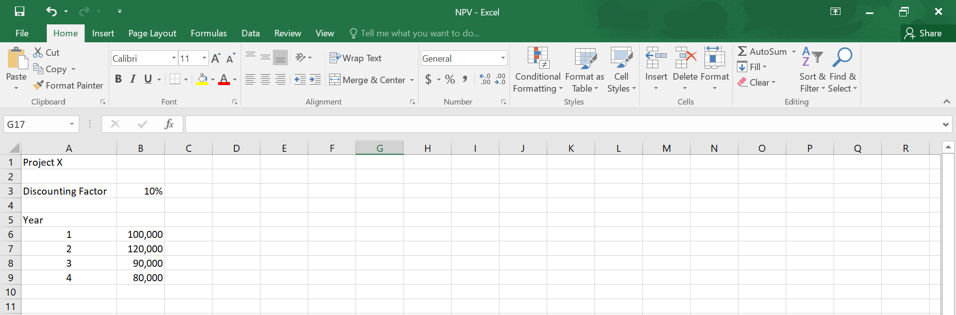 How to Calculate NPV in Excel.