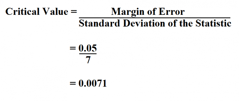 How To Calculate Critical Value 