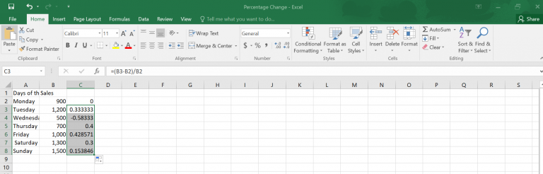 How to Calculate Percentage Change in Excel.