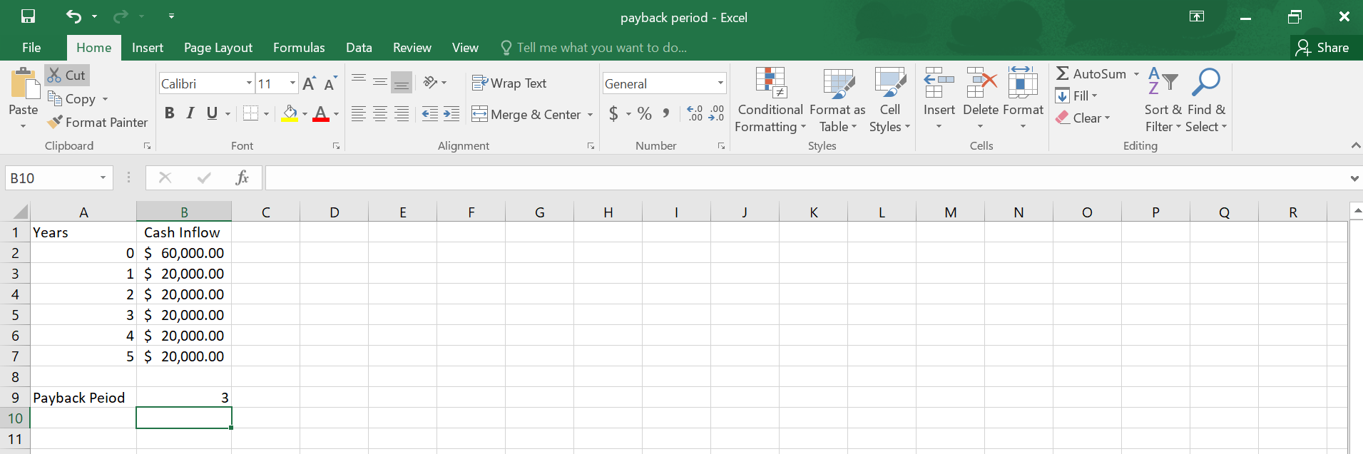 How to Calculate Payback Period in Excel.