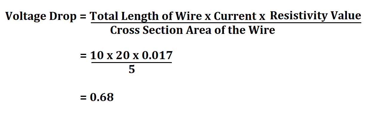 Voltage Drop Calculation For 10 Awg Wire